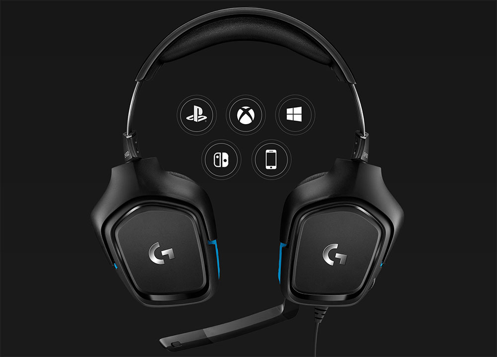 หูฟังเกมมิ่ง Logitech G431 Black