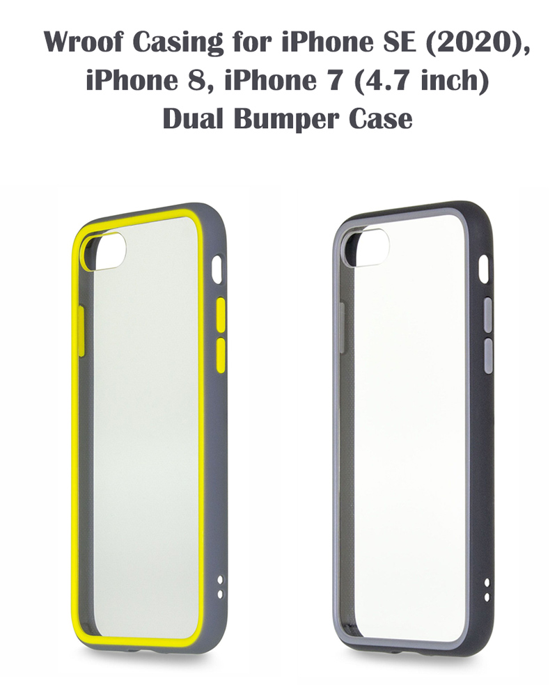 เคสไอโฟน Wroof Casing for iPhone SE (2020)/8/7 (4.7 inch) Dual Bumper ...