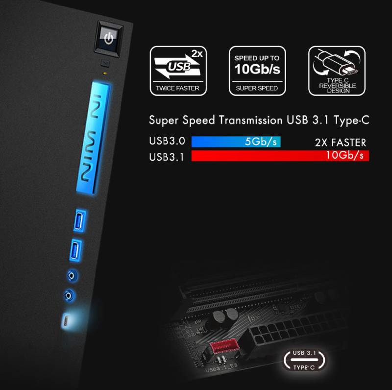 เคสคอมพิวเตอร์ InWin Computer Case 303C White