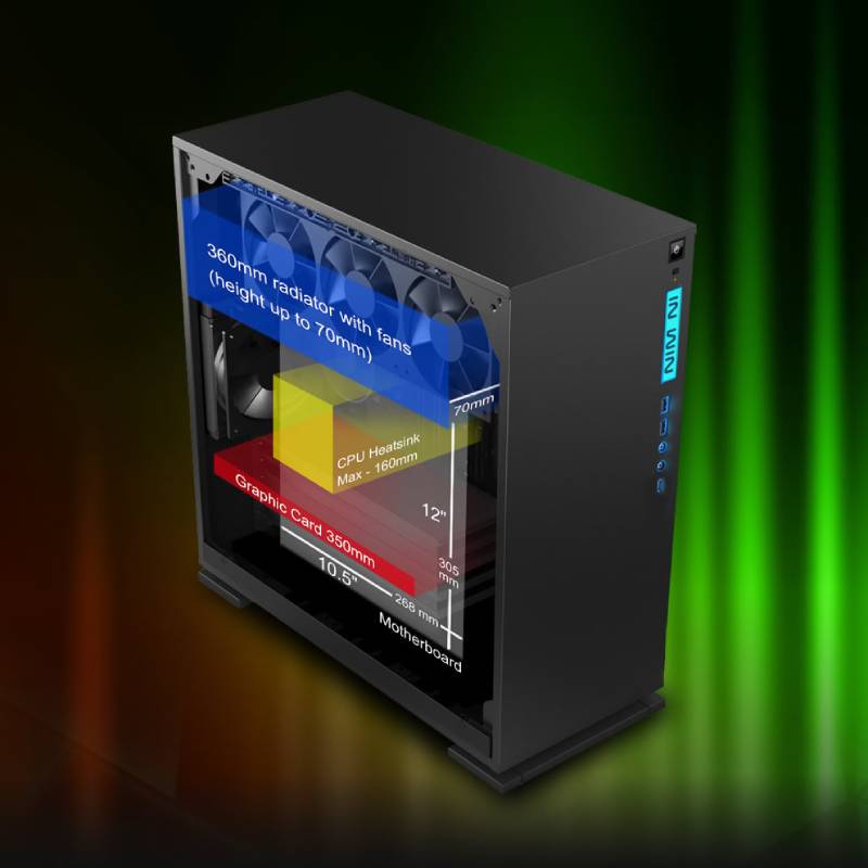 เคสคอมพิวเตอร์ InWin Computer Case 303C White