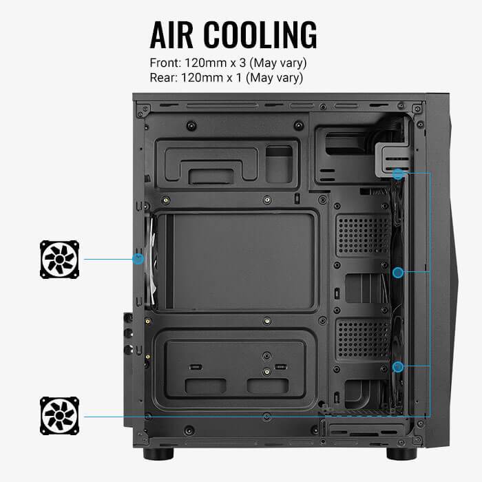 เคสคอมพิวเตอร์ AeroCool Computer Case GLIDER COSMO G