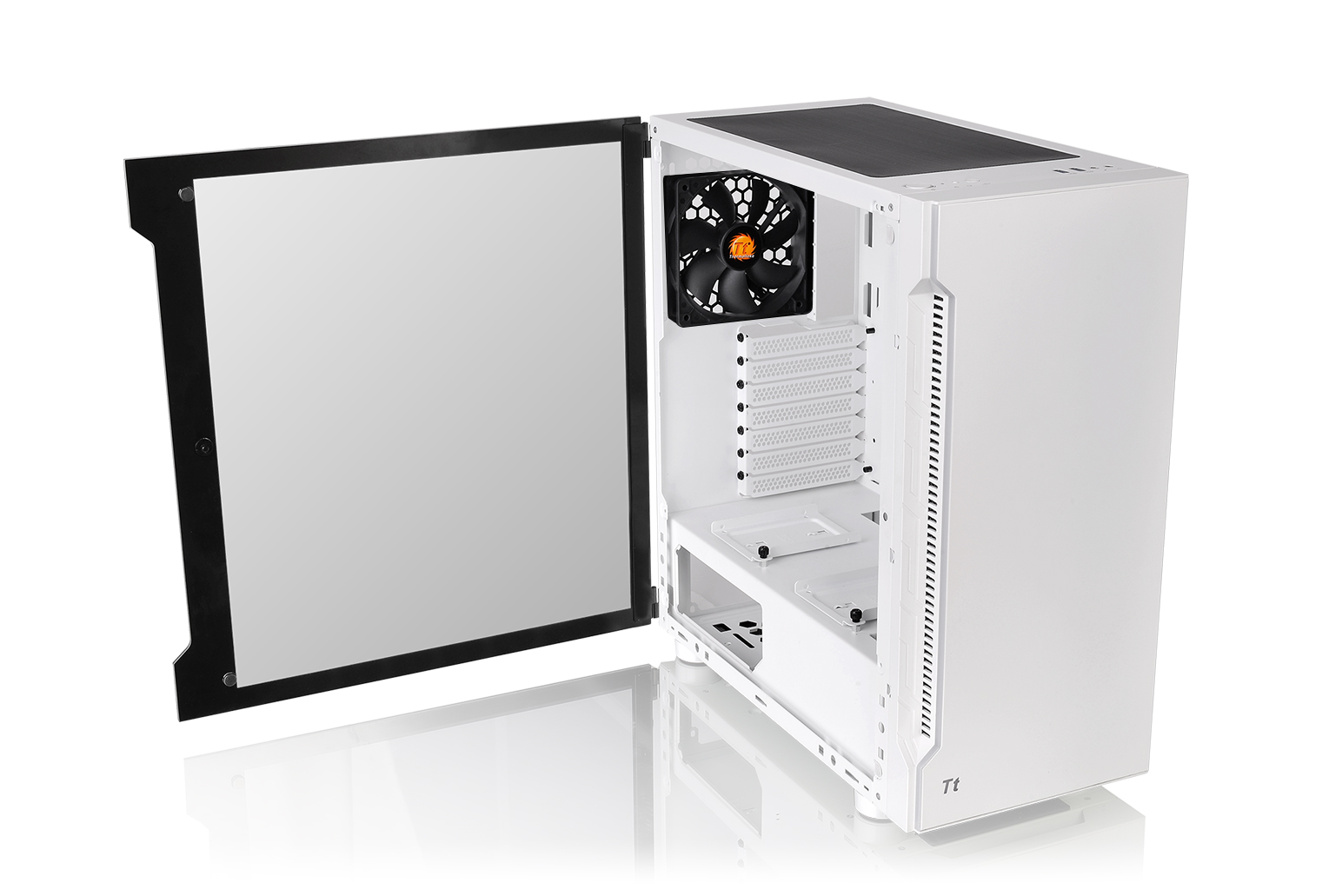 Thermaltake Computer Case H200 TG Snow RGB