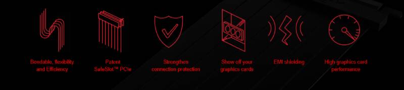 สายต่อพ่วงการ์ดจอ Asus Accessory Computer Case RS200 ROG Strix Riser Cable