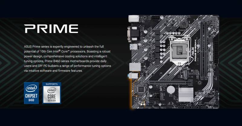 เมนบอร์ด Asus Mainboard PRIME B460M-K LGA 1200