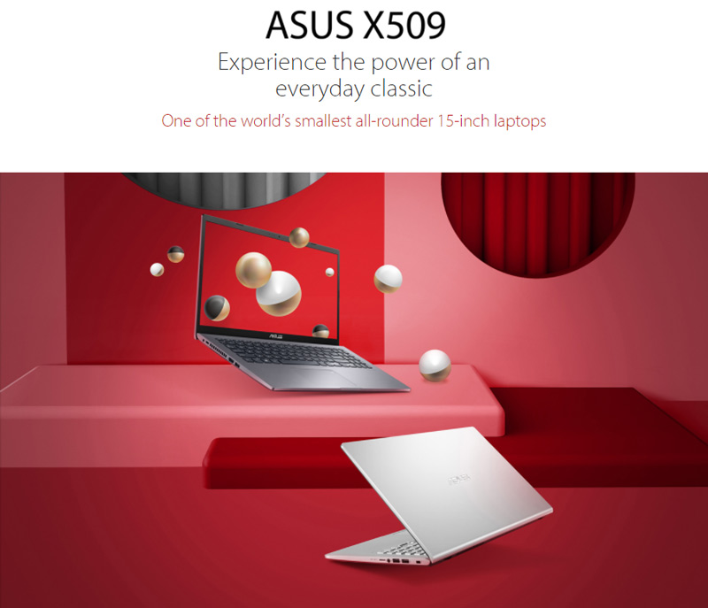 โน๊ตบุ๊คพกพา Asus Notebook X509JP-EJ107T Silver