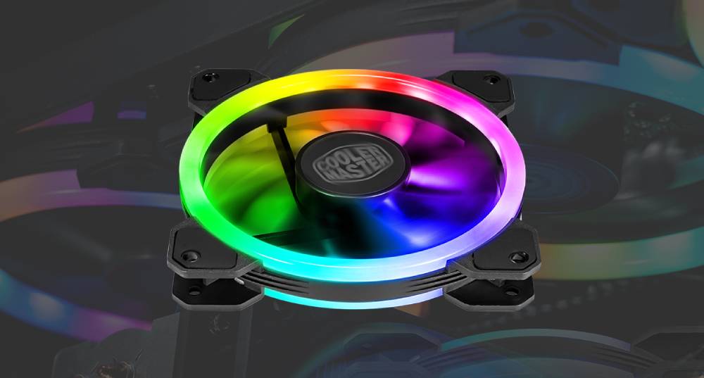 พัดลมระบายความร้อนเคส Cooler Master FAN MasterFan MF120 S2 ARGB Black