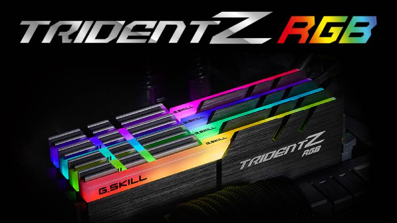 แรมพีซี G.Skill Ram PC DDR4 32GB/3200MHz. CL.16 (16Bx2) Trident Z RGB