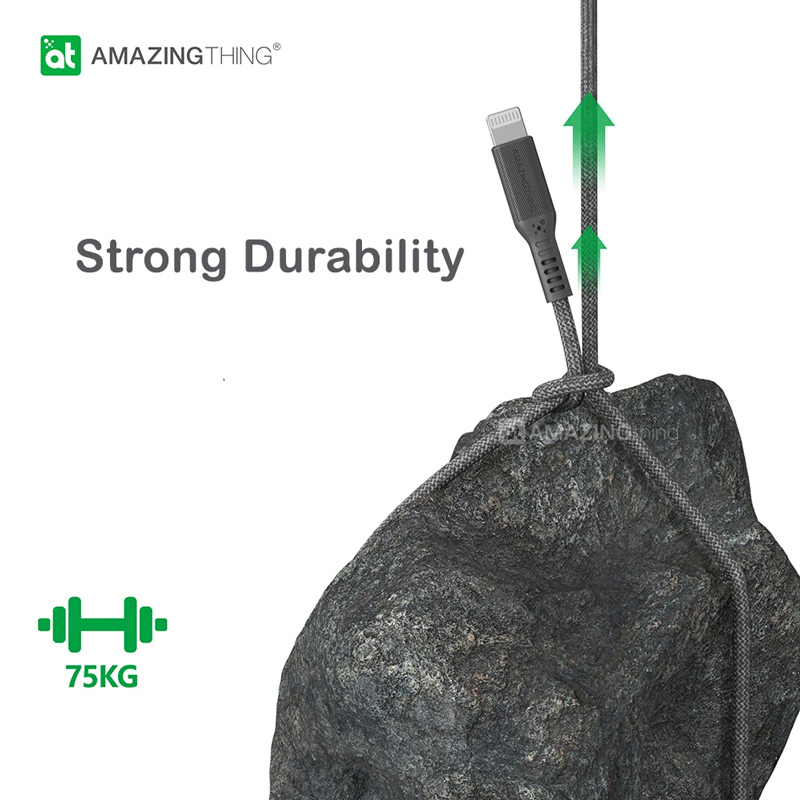 AMAZINGthing Lightning Cable Anti Microbial Astro Pro Titan 1.2M. Blue