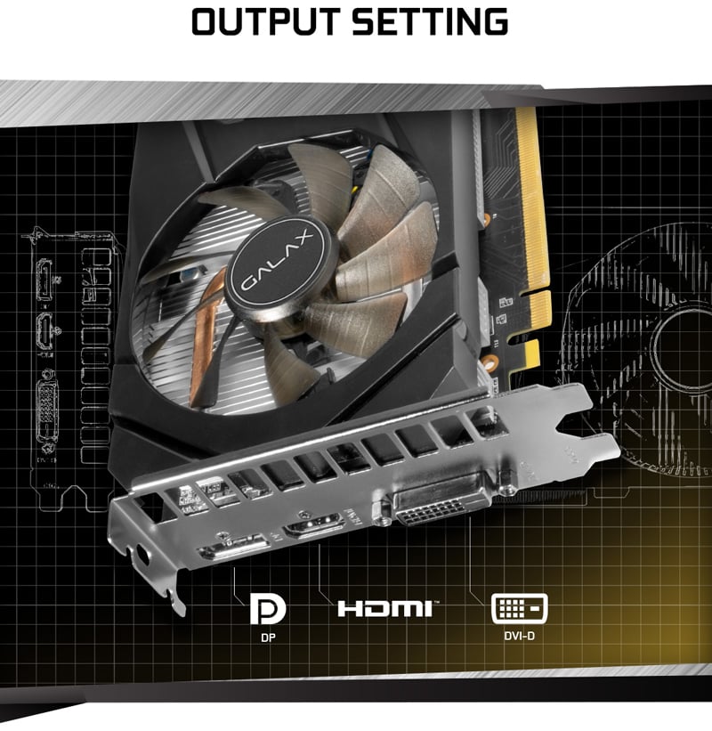 การ์ดจอ GALAX GeForce GTX 1660 Super (1-Click OC) 6GB GDDR6 192-bit