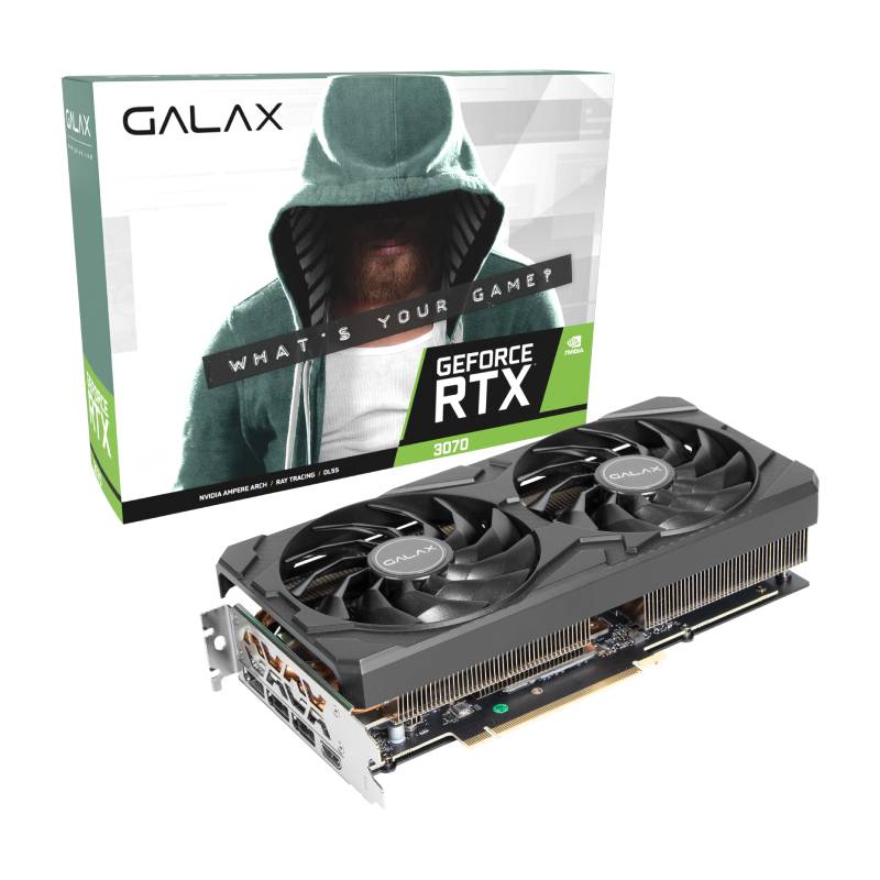 กราฟฟิคการ์ด GALAX VGA RTX 3070 (1-Click OC) LHR 8GB GDDR6 256-bit