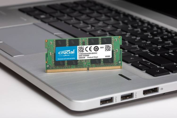 แรมโน้ตบุ๊ค Crucial RAM Notebook DDR4 8GB/3200MHz.CL22 (8GBX1) 255A589