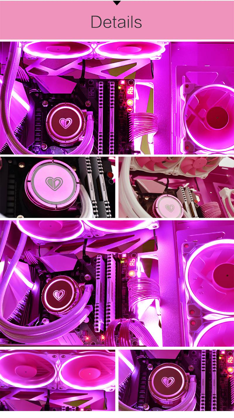 ชุดระบายความร้อนซีพียู ID-COOLING CPU Liquid Cooler PINKFLOW 240 ARGB