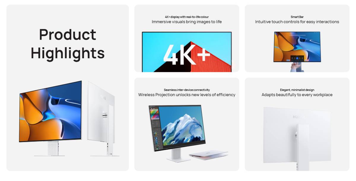 จอมอนิเตอร์ HUAWEI MONITOR MateView (28 4K 60Hz IPS USB-C)