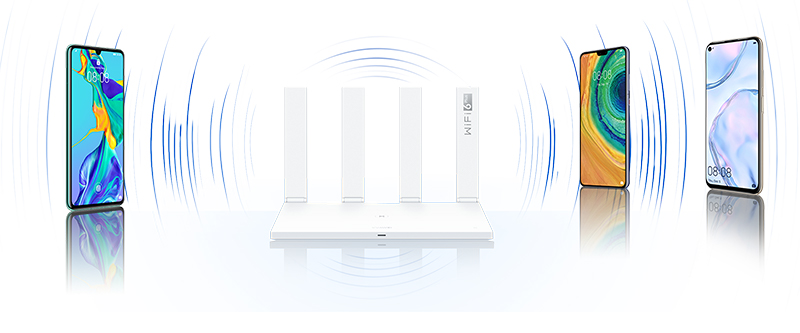 ROUTER (เราเตอร์) HUAWEI WIFI AX3 (QUAD CORE) (6972453165763) WHITE