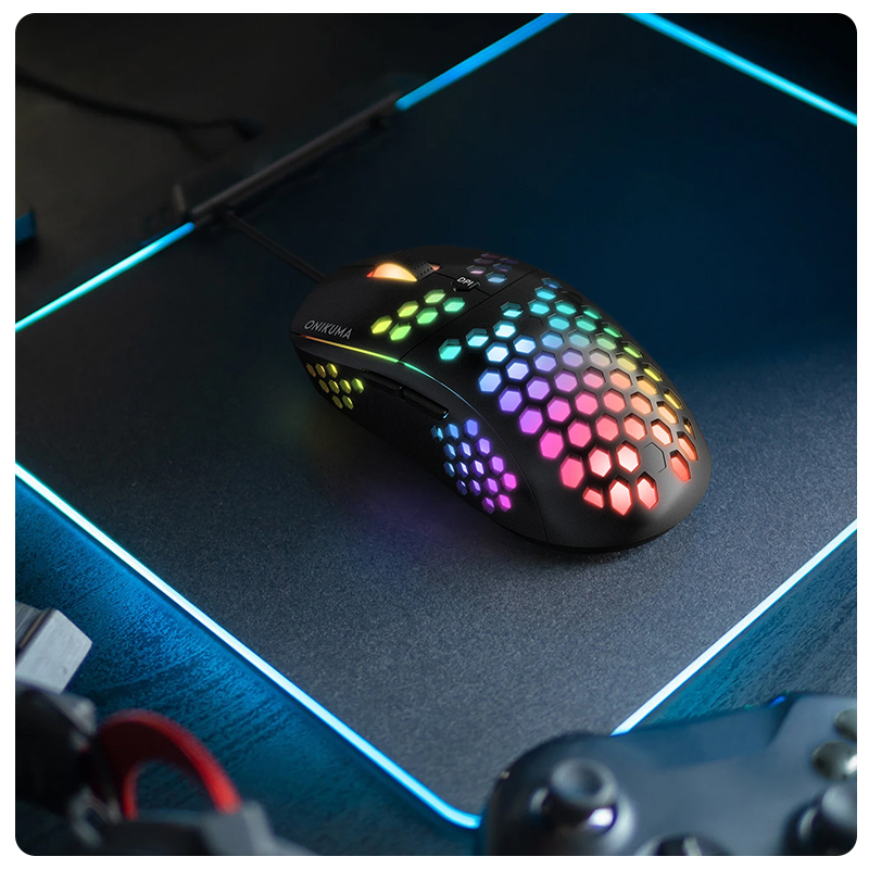 เมาส์เกมมิ่ง Onikuma Gaming Mouse Raijin Black ช้อปเลยที่ BaNANA Online