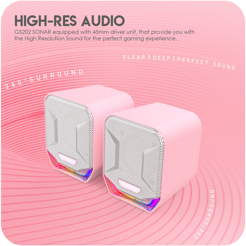 Fantech Gaming Speaker GS-202 RGB PINK (Sakura Edition)