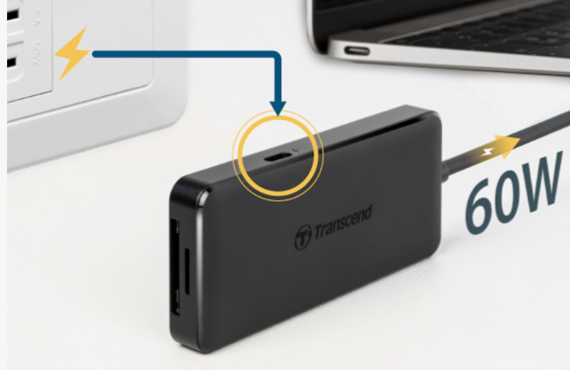 Transcend Port Hub USB-C 6 in 1 with PD (TS-HUB5C)