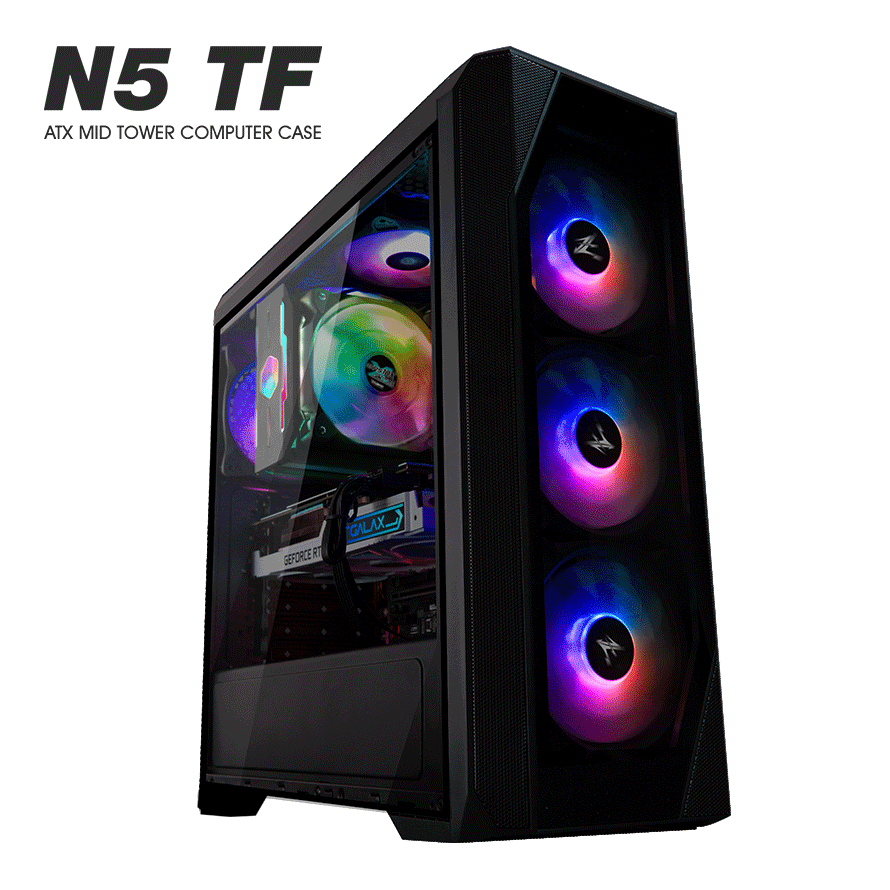 เคสคอมพิวเตอร์ Zalman Computer Case N5 TF Black
