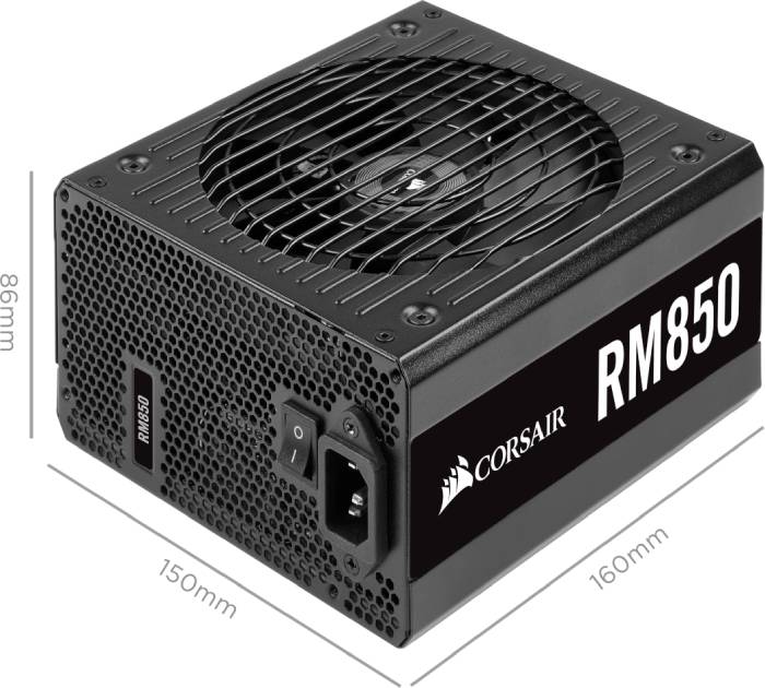 อุปกรณ์จ่ายไฟ Corsair Power Supply RM850 850Watt 80 Plus Gold -10 Year ...
