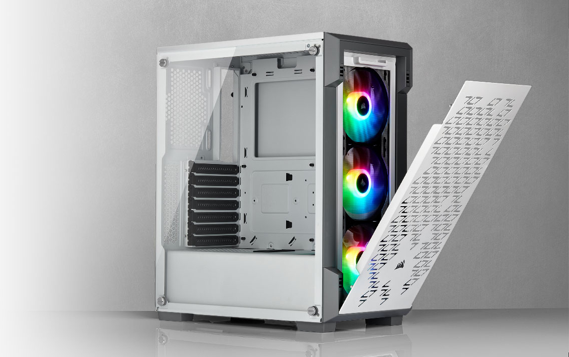 Corsair Computer Case 220T RGB Airflow iCUE Series White