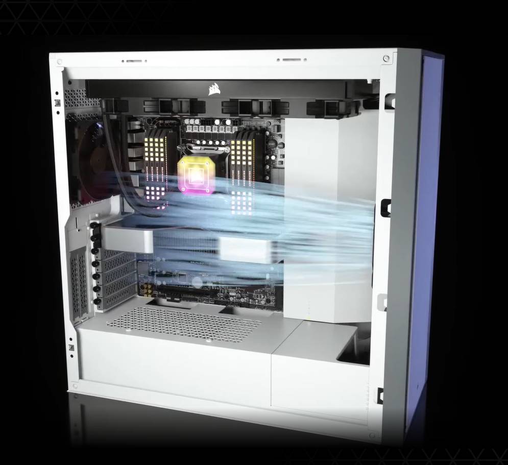 เคสคอมพิวเตอร์ Corsair Computer Case iCUE 5000X RGB TG Black