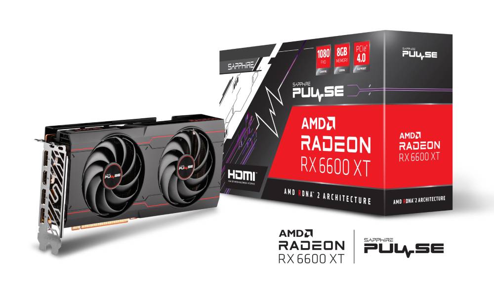 กราฟฟิคการ์ด Sapphire VGA PULSE RX 6600 XT GAMING OC 8GB GDDR6 128-bit