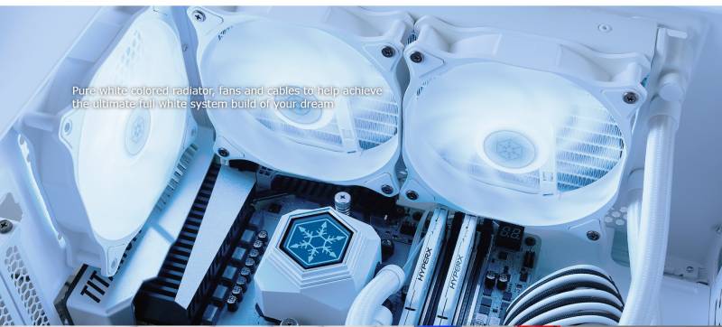 Silverstone CPU Liquid Cooler Permafrost PF240 White ARGB ระบบระบายความ ...