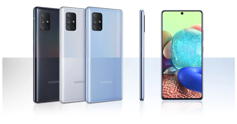 Samsung Smartphone Galaxy A71 (8+128GB) Prism Cube Blue (5G)