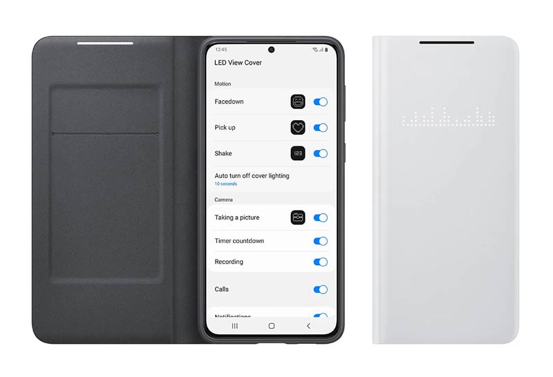 เคส Samsung Galaxy S21 Case LED View Black