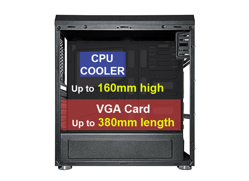 Plenty Computer Case THOR Black/Red (TH06KRD)