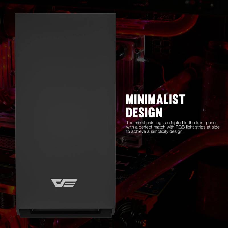 เคสคอมพิวเตอร์ DARKFLASH Computer Case DLM22 Black