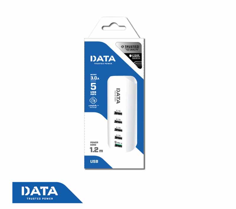 DATA USB Fast Charger White
