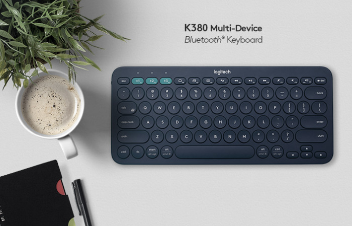 คีย์บอร์ดไร้สาย Logitech Multi-Device K380 Blue